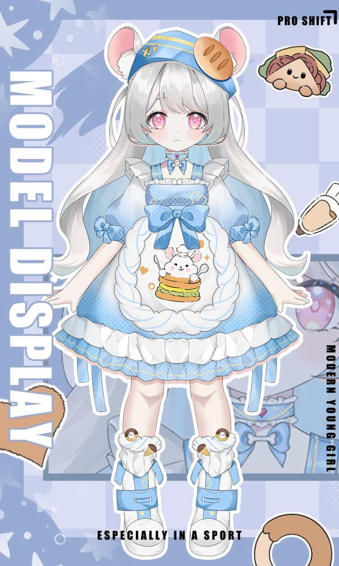 Hamster Girl Vtuber Model | Live2d, Fully Rigged for Streamers - Etsy