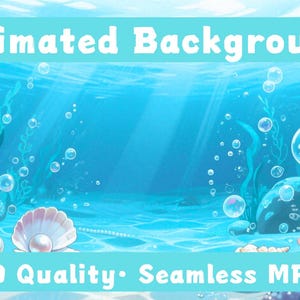 Animated Ocean Vtuber Background – 2K Seamless MP4 Loop - Etsy