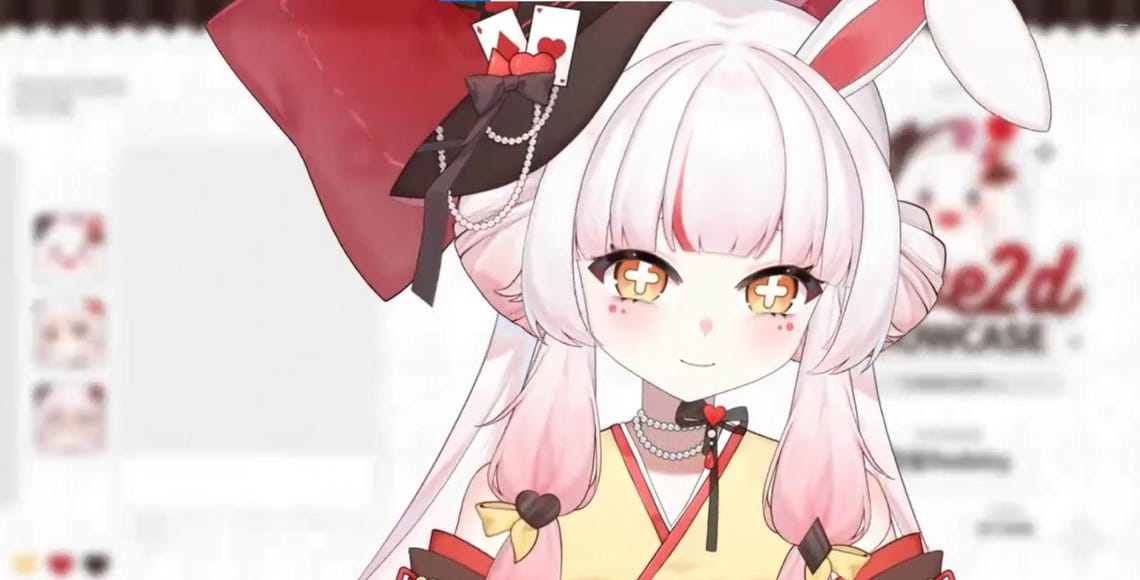 Magic Bunny Vtuber Model | Rigged 2D Live2d Avatar - Etsy