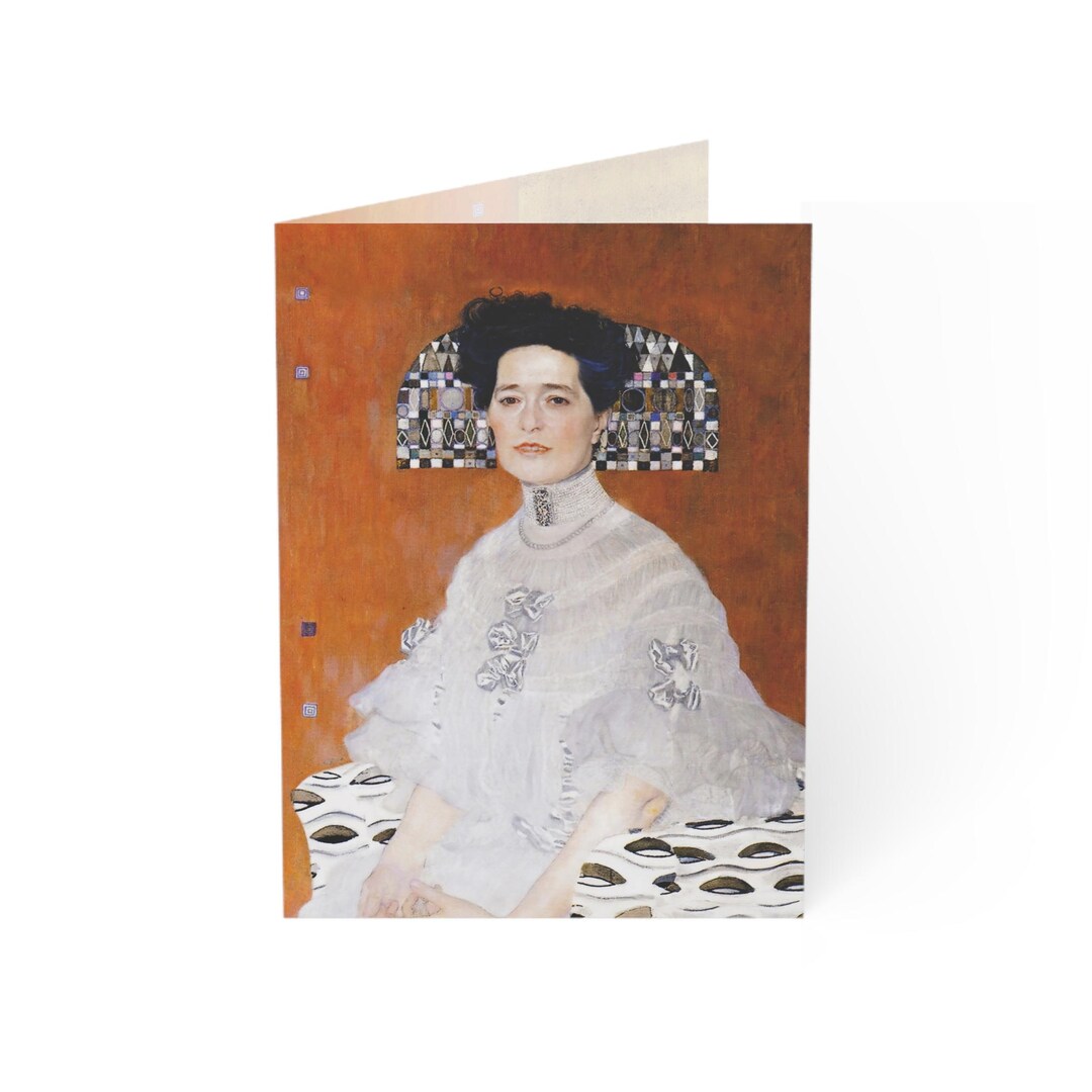 Gustav Klimt Portrait of Fritza Riedler - Artistic Greeting Cards Set ...