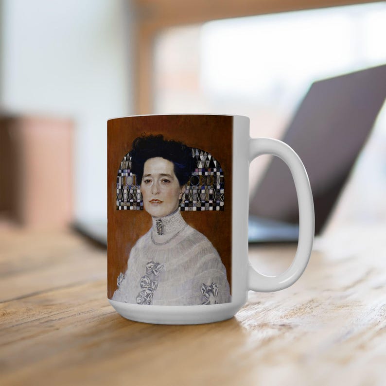 Gustav Klimt Portrait of Fritza Riedler - Artistic Ceramic Mug - Modern ...