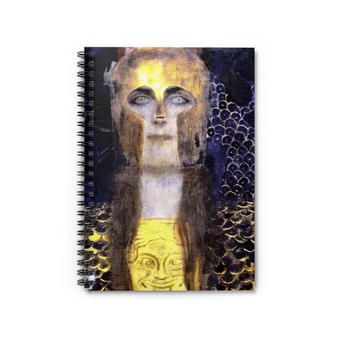 Gustav Klimt Pallas Athena Mystical Spirit Spiral Notebook Ruled Line ...