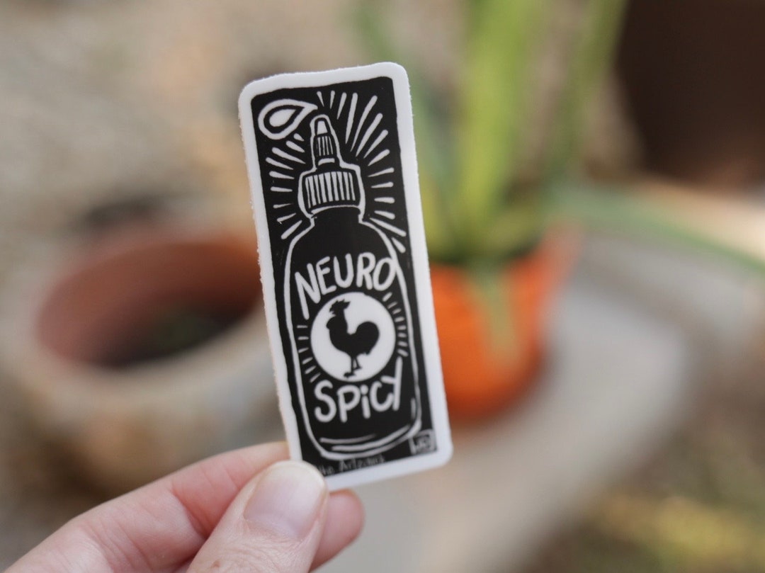 Sticker Neuro Spicy | Neuro Spicy Sticker | Neurodivergent Stickers ...