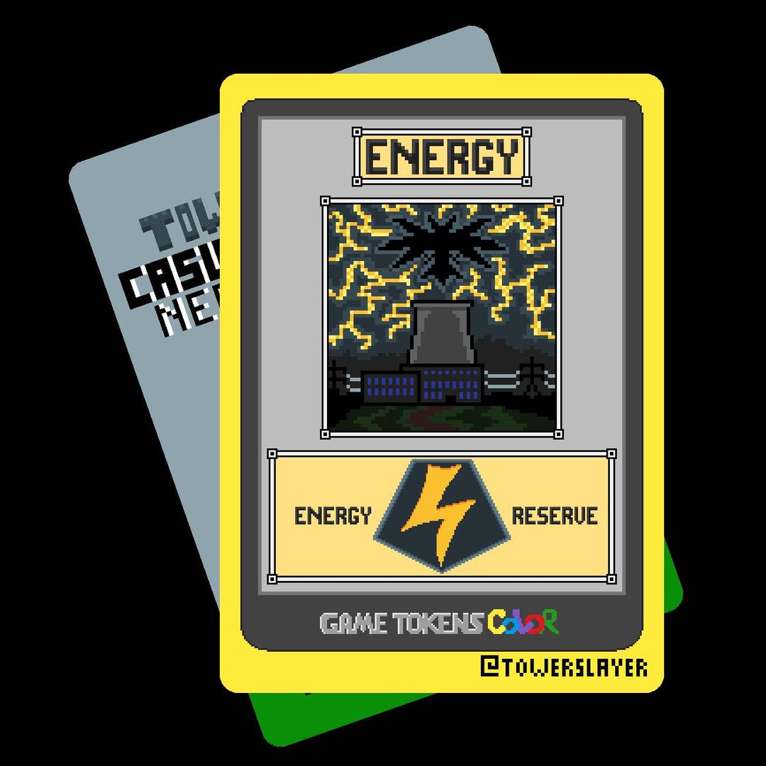 5 Energy Tokens - Game Tokens Color - Magic the Gathering - Etsy