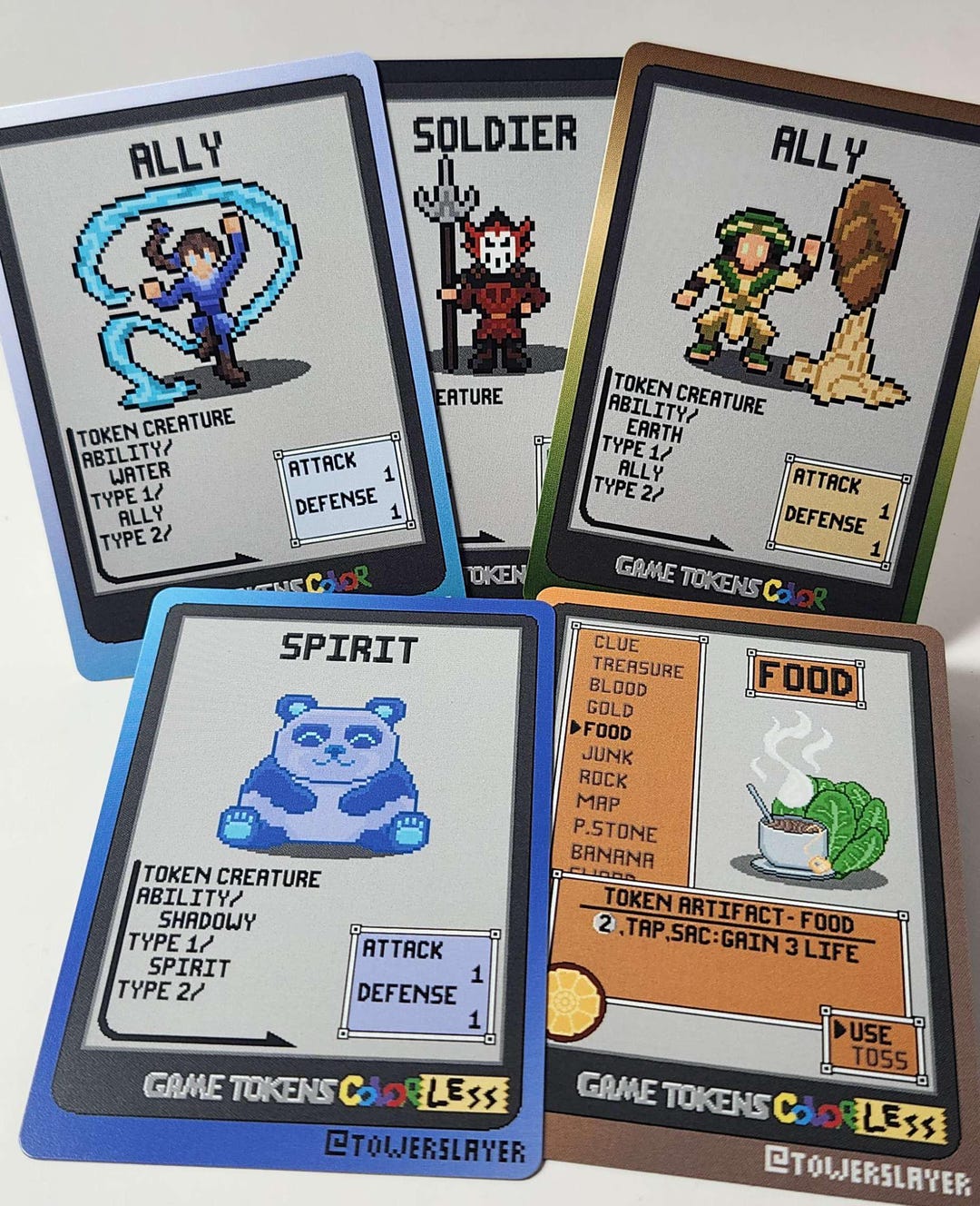 Avatar Token Pack - Game Tokens Color - Magic the Gathering - Etsy