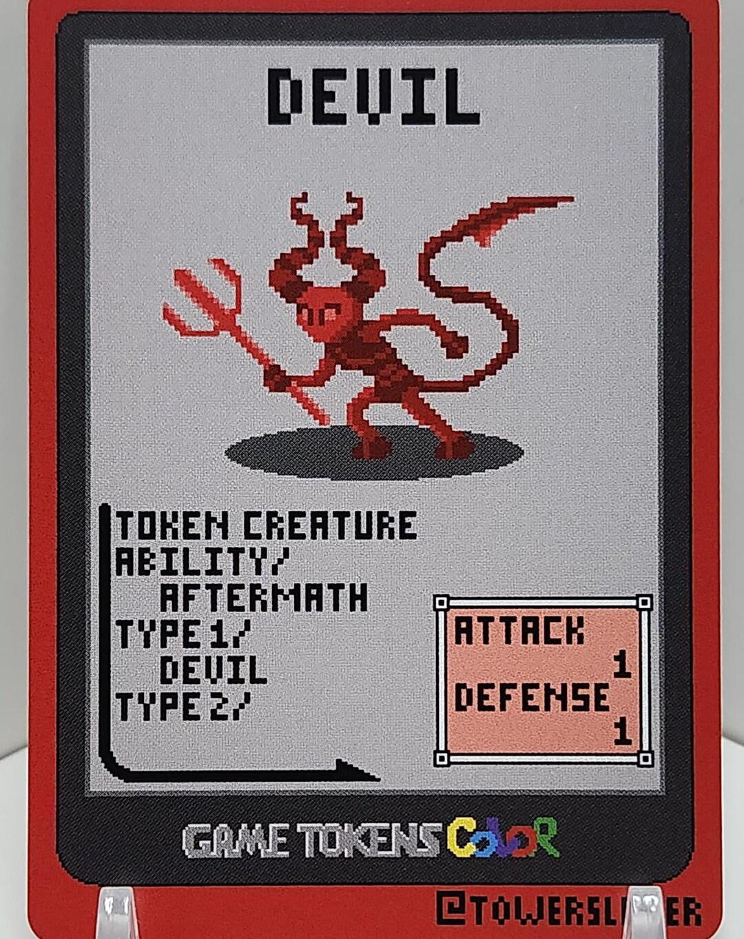 5 Devil Tokens Game Tokens Color Magic the Gathering - Etsy