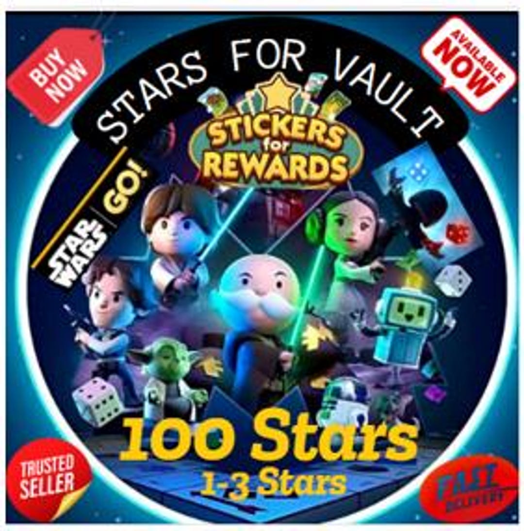Mono Go Stickers | Star Wars | Stars for Vault | 100 Stars per Order ...