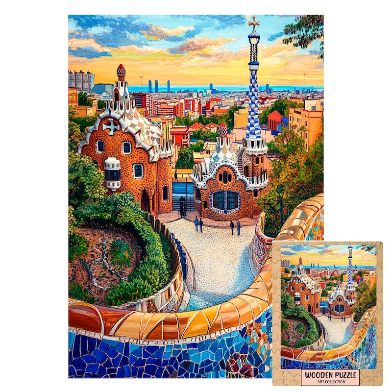 Barcelona Jigsaw Puzzle - Etsy