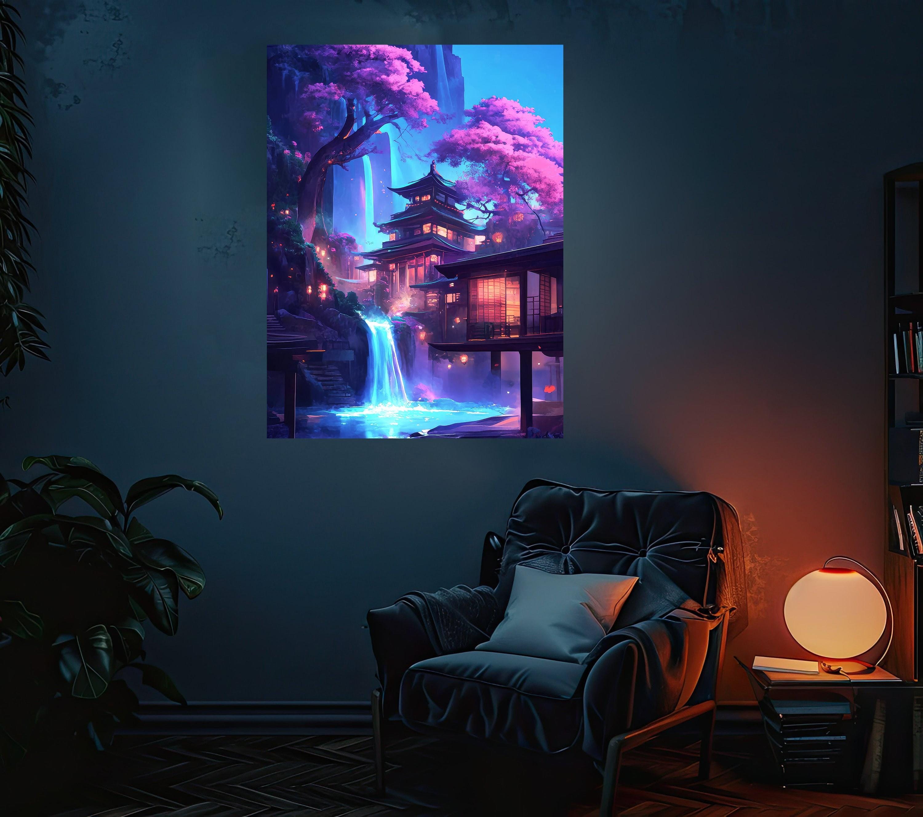 Asian Landscape Metal Poster | Beautiful Japan Wall Art | Sign Gift ...