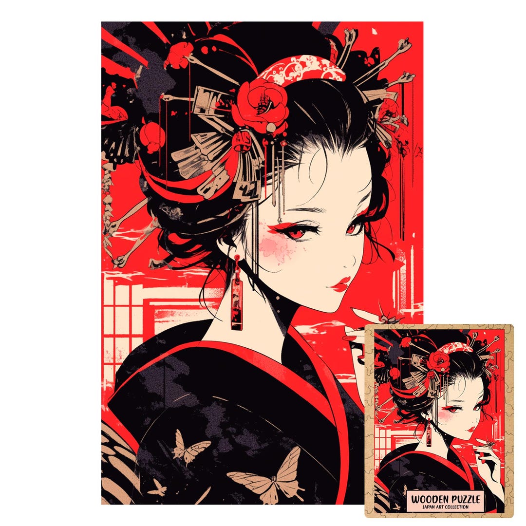 Japanese Artwork, Geisha Puzzle, Kyoto Puzzle, Traditional Puzzle ...