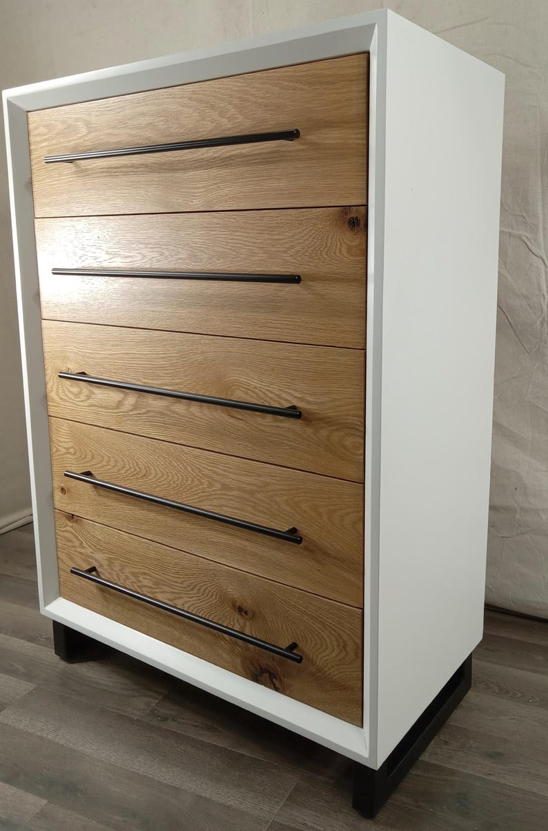 Handcrafted Modern Industrial Chest of Drawers 42t X 30w X 18d With ...