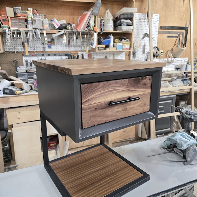 Metal Nightstand - Etsy