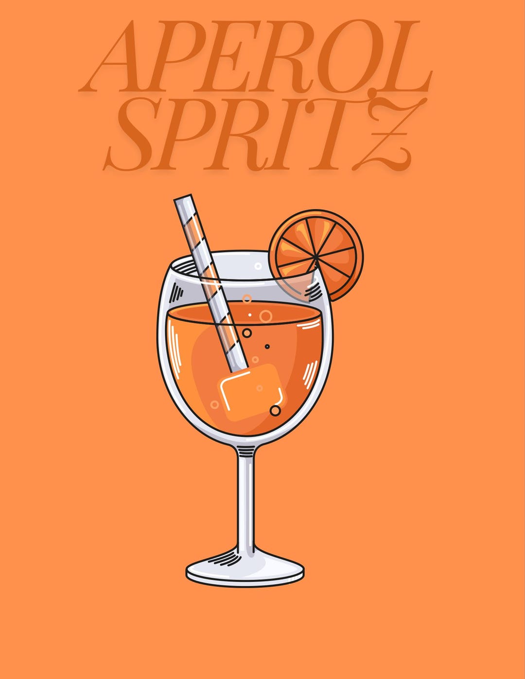 Aperol Spritz Print - Etsy