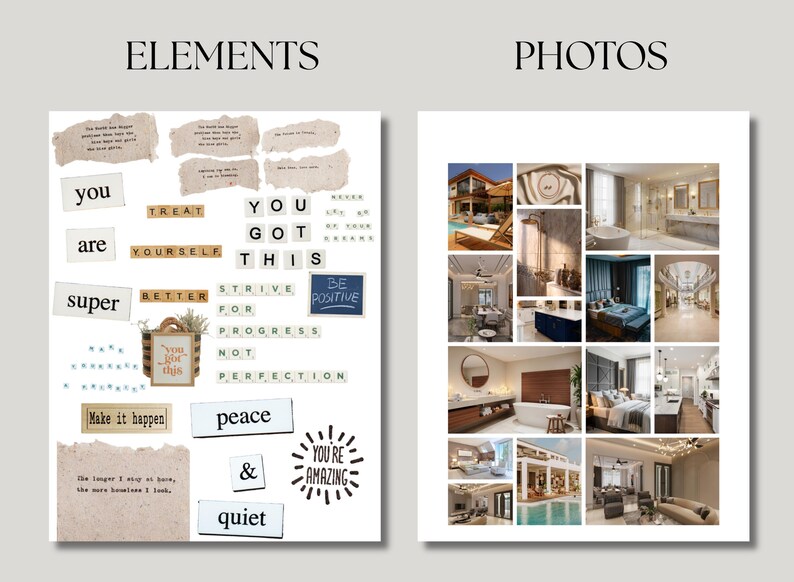 2026 Vision Board Kit Printable Vision Board Bundle Printable ...
