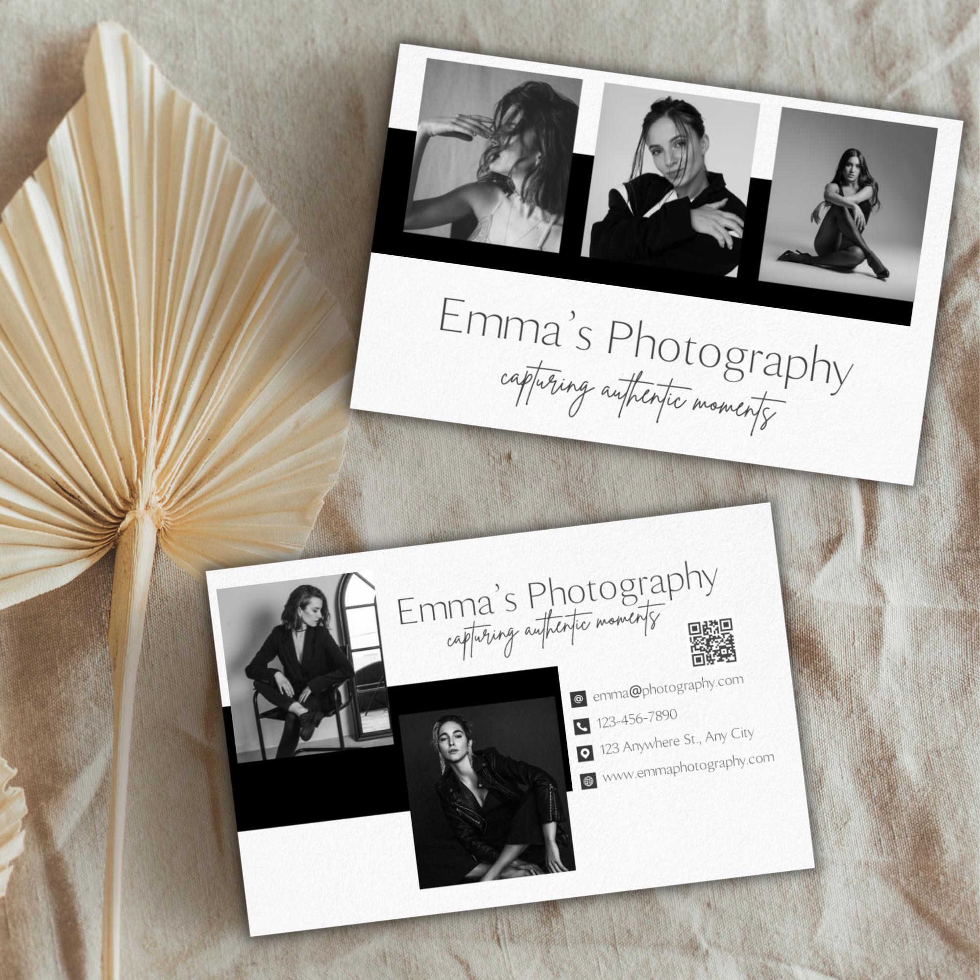 Photography Business Card Template Photography Gift Certificate Gift ...