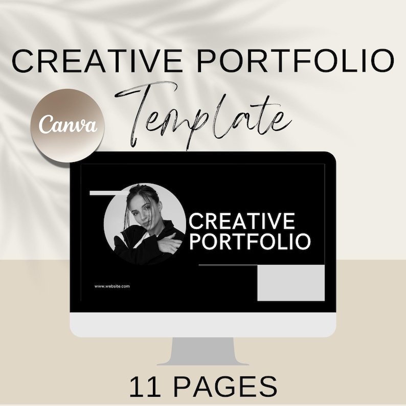 Creative Portfolio Template Canva Template Website Canva Presentation ...