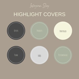 Minimalist Instagram Highlight Covers: Neutral Business Story Icons ...