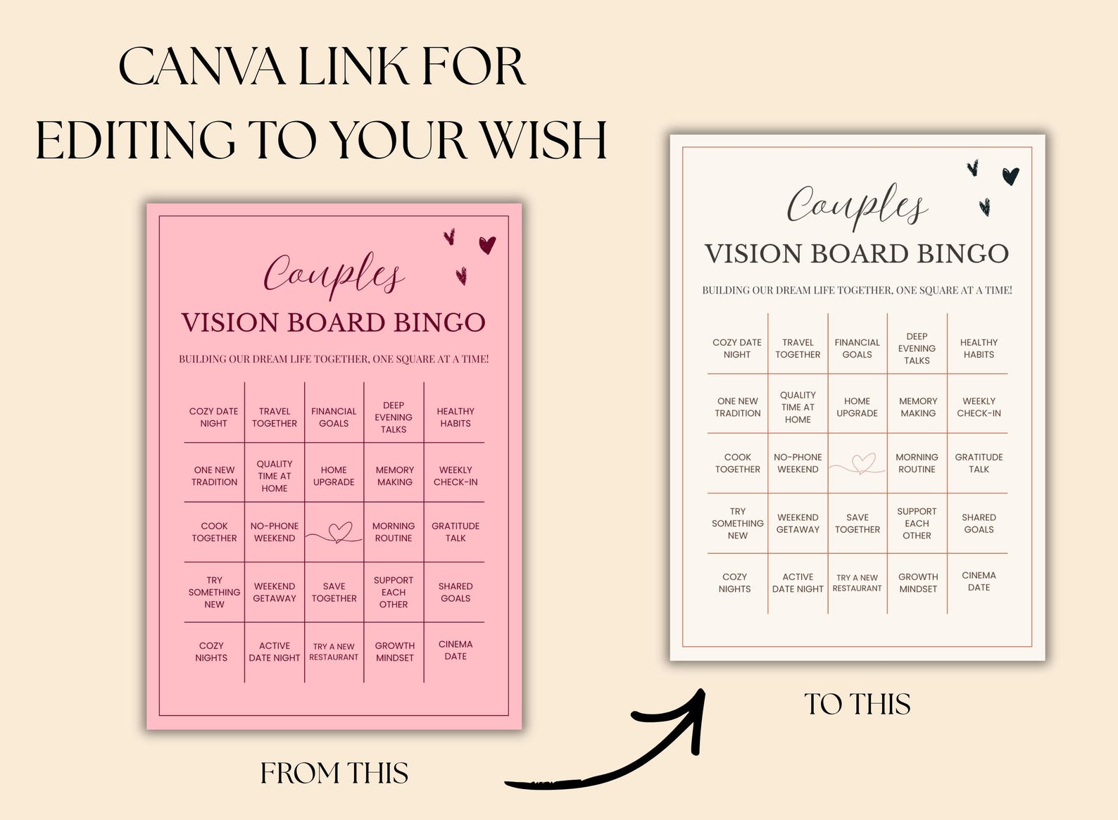 2026 Couples Vision Board Bingo Template Relationship Goals Bingo ...