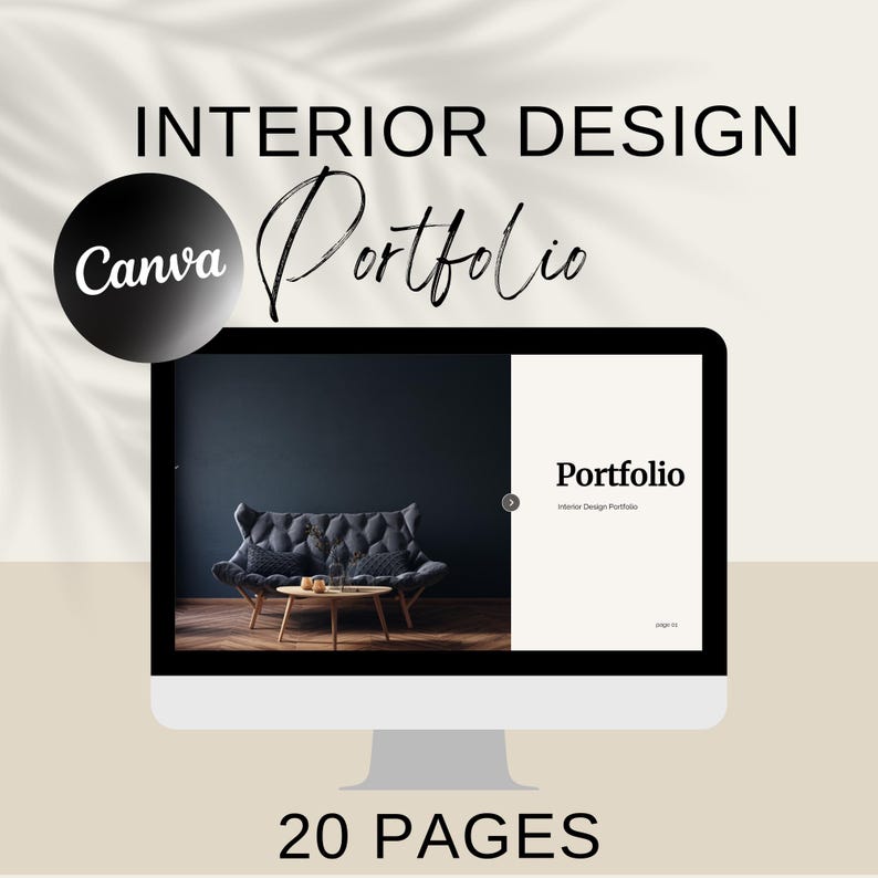 Black Luxury Interior Design Portfolio Template Interior Design ...