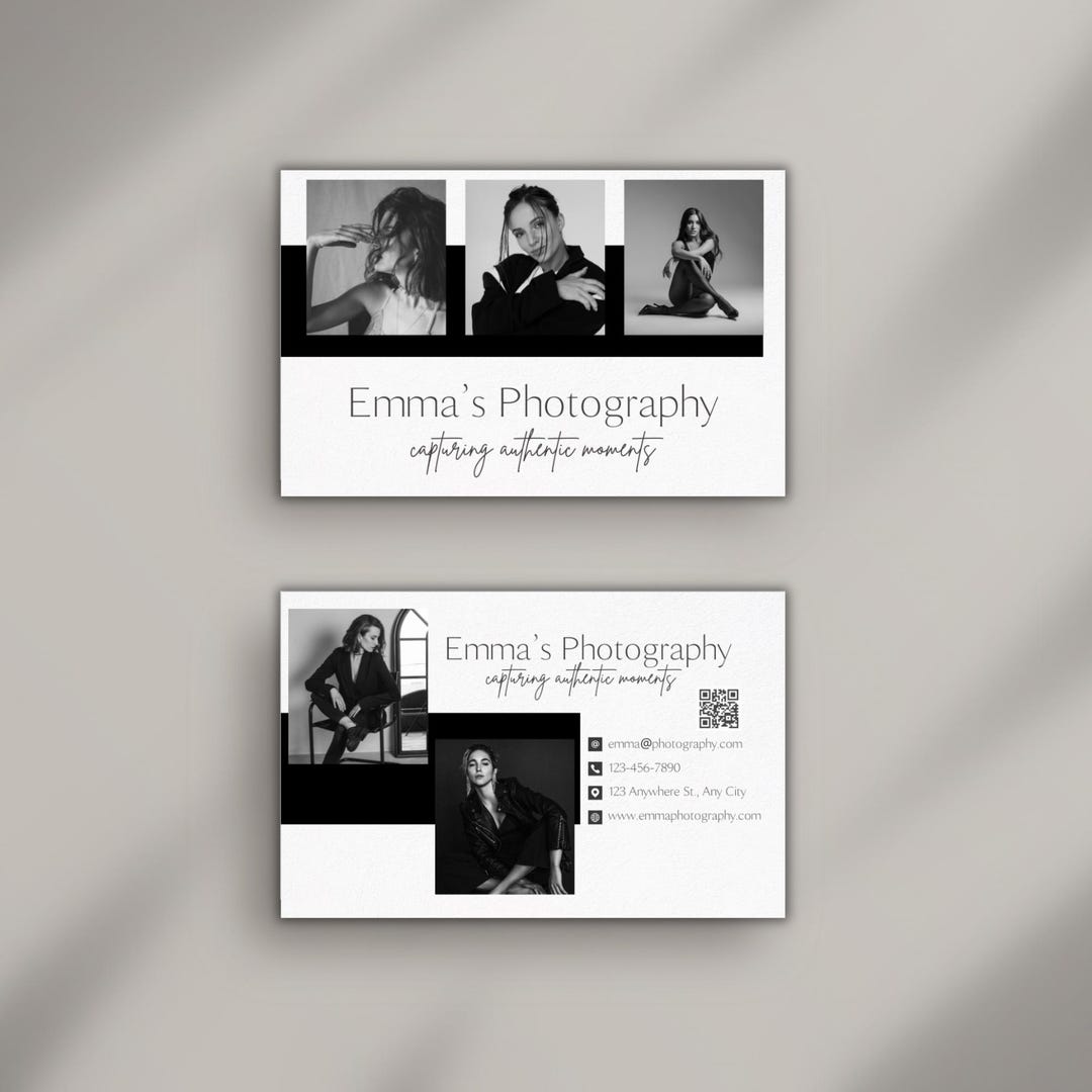 Photography Business Card Template Photography Gift Certificate Gift ...