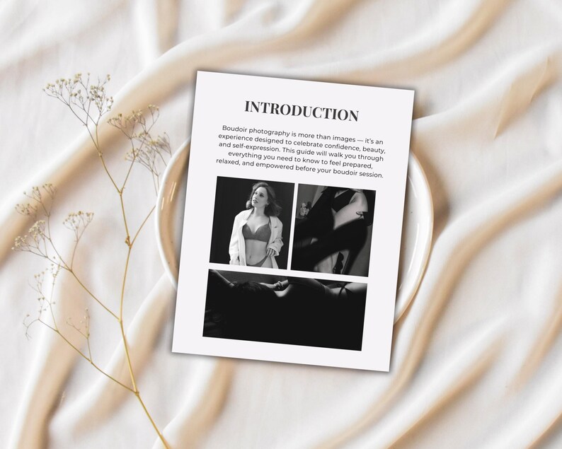 Boudoir Photography Client Guide Canva | 15-page Boudoir Welcome Guide ...