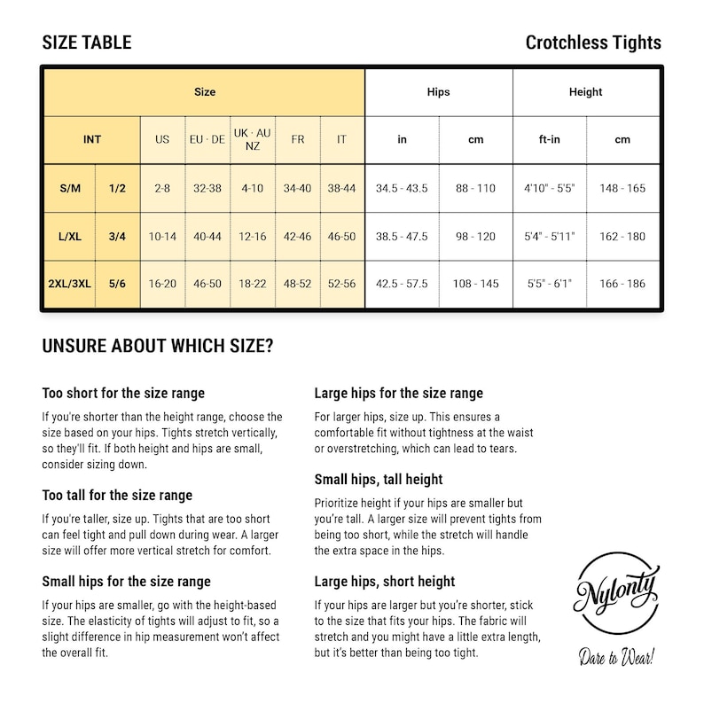 Crotchless Pantyhose: 20 Den Sheer Tights With Open Gusset - Etsy