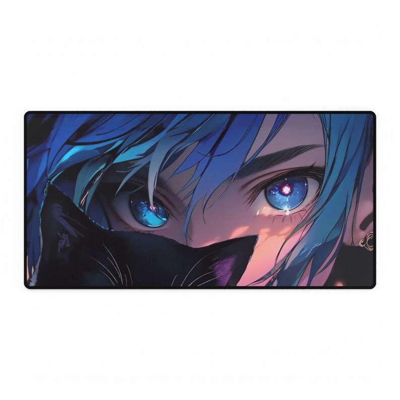 Anime Boy Desk Mat, XL Large Gamers Mouse Pad, Work From Home ...
