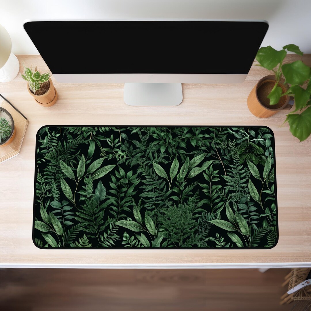 Green Cottagecore Desk Mat Home Decor XXL Large Desk Decor Mouse Pad ...