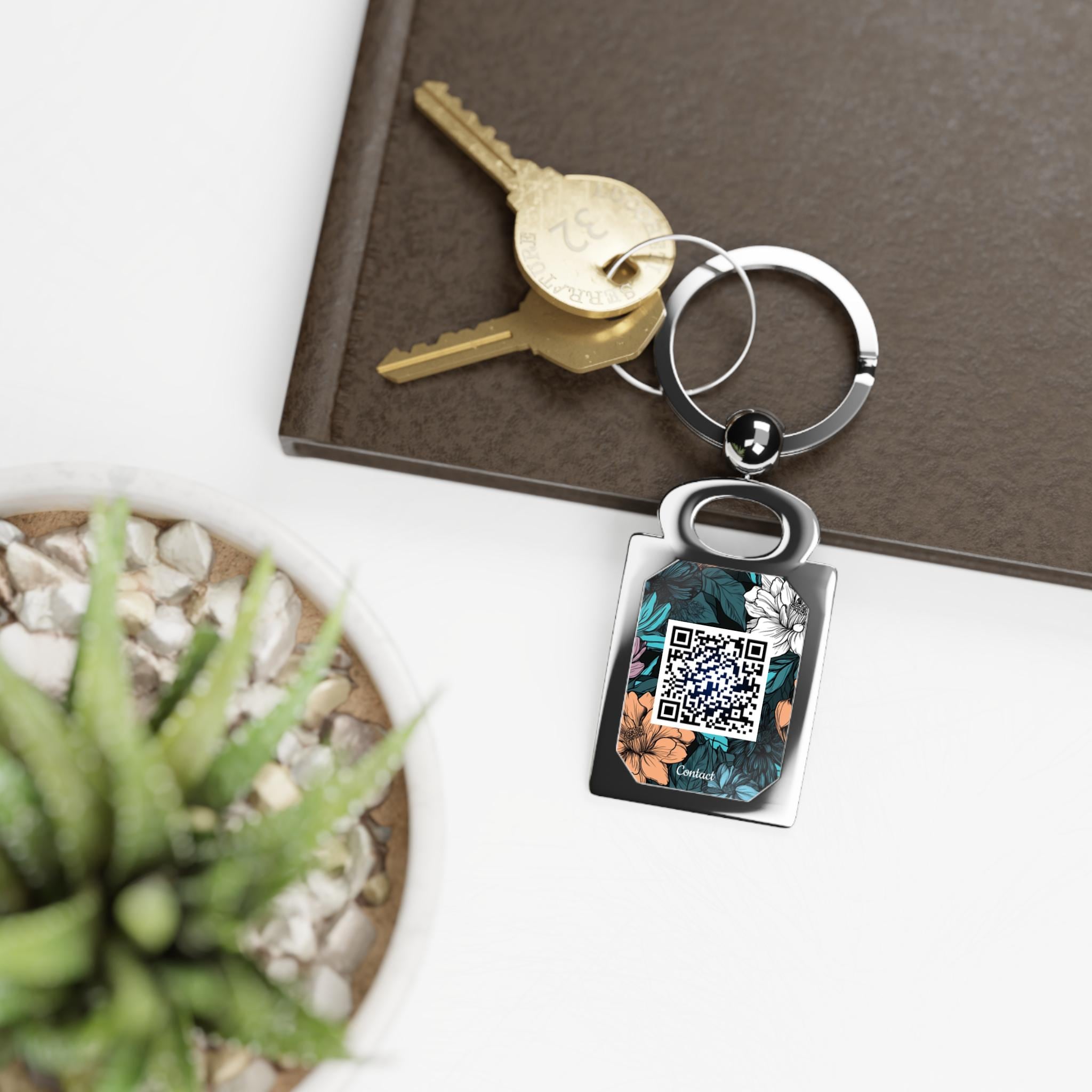 QR Code Keychains QR Code Custom Keychain Personalized Qr Code QR Code ...