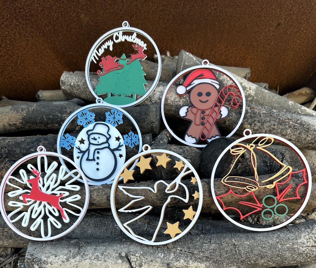 3d Printed Christmas Ornaments - Etsy