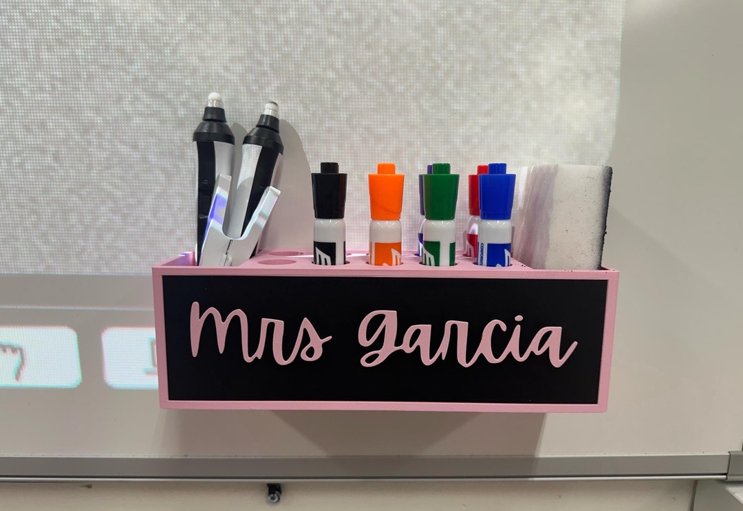 Magnetic Dry Erase Marker Holder for Whiteboards - Etsy