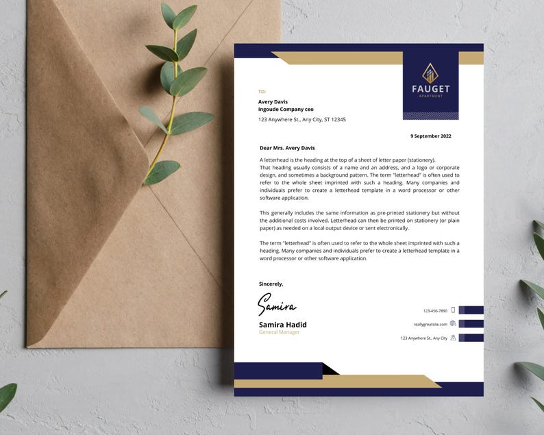 Letterhead Template Corporate Letterhead Multipurpose Letterhead ...