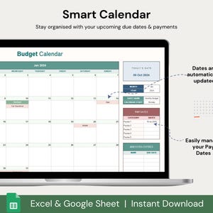 Excel Budget Template, Ultimate Monthly Budget Finance Tracker, Excel ...