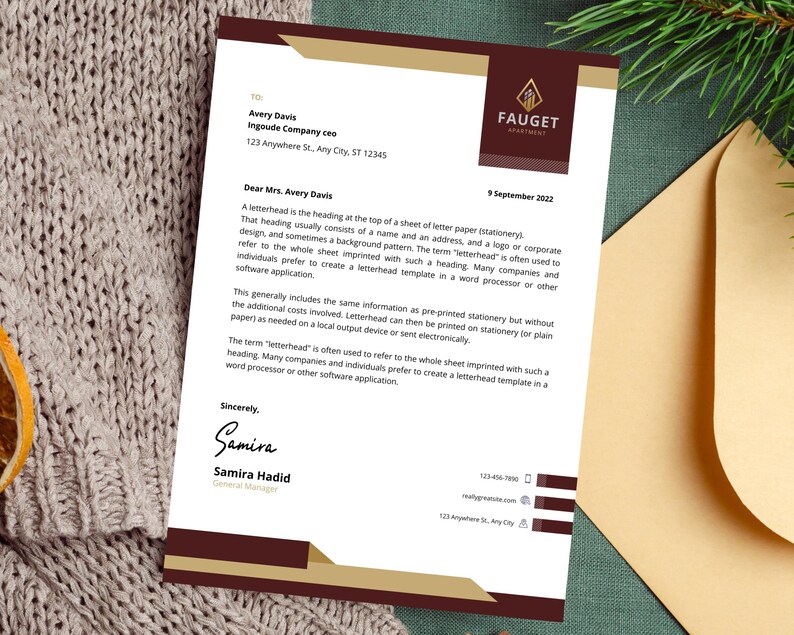 Letterhead Template Corporate Letterhead Multipurpose Letterhead ...