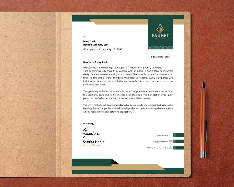 Letterhead Template Corporate Letterhead Multipurpose Letterhead ...