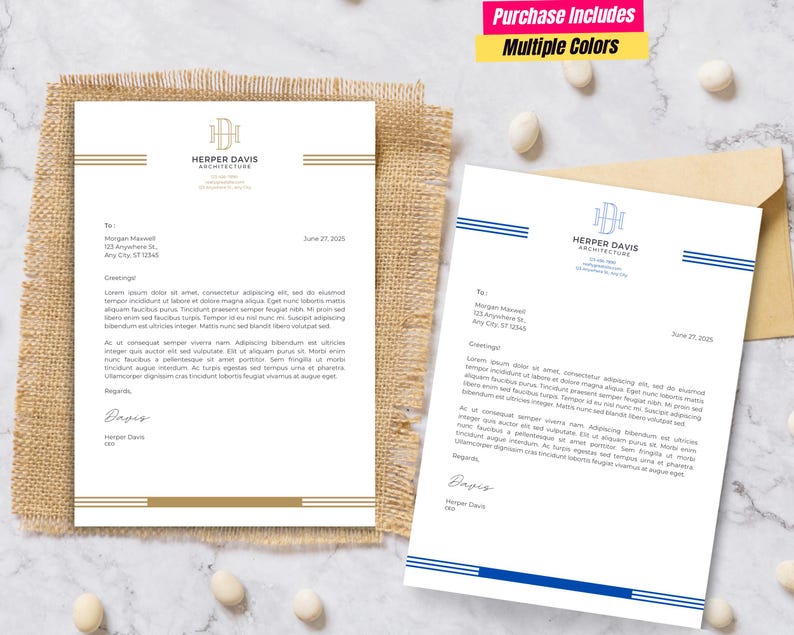 Luxury Letterhead Design Hotel’s Official Letterhead Template for ...