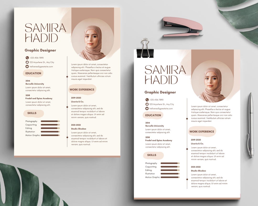Professional Resume Template for MS Word, Mac Pages, Google Docs Resume ...