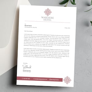 Luxury Hotel Letterhead Design Hotel’s Official Letterhead Template for ...