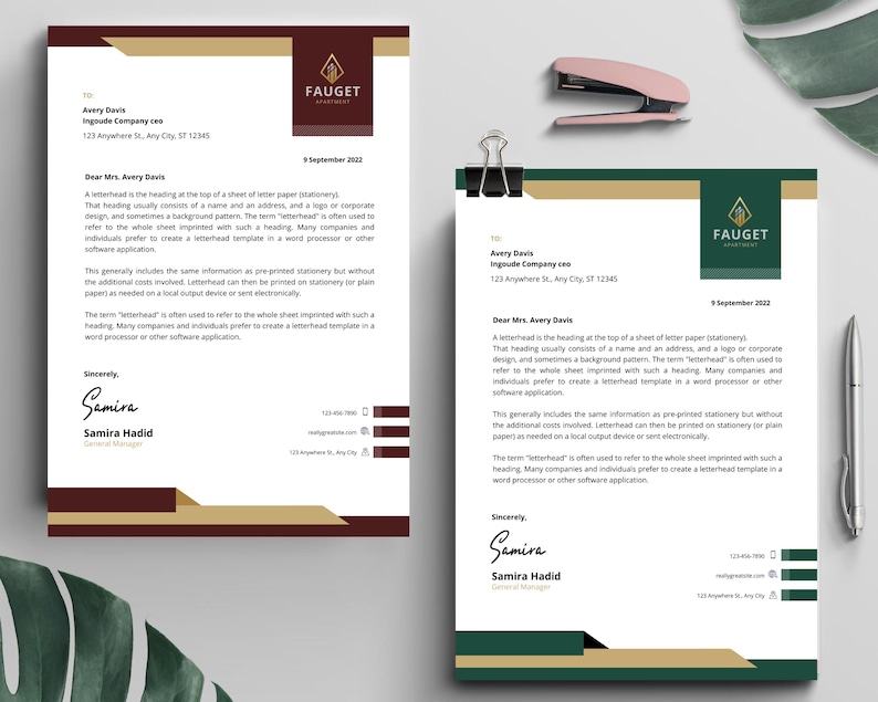 Letterhead Template Corporate Letterhead Multipurpose Letterhead ...