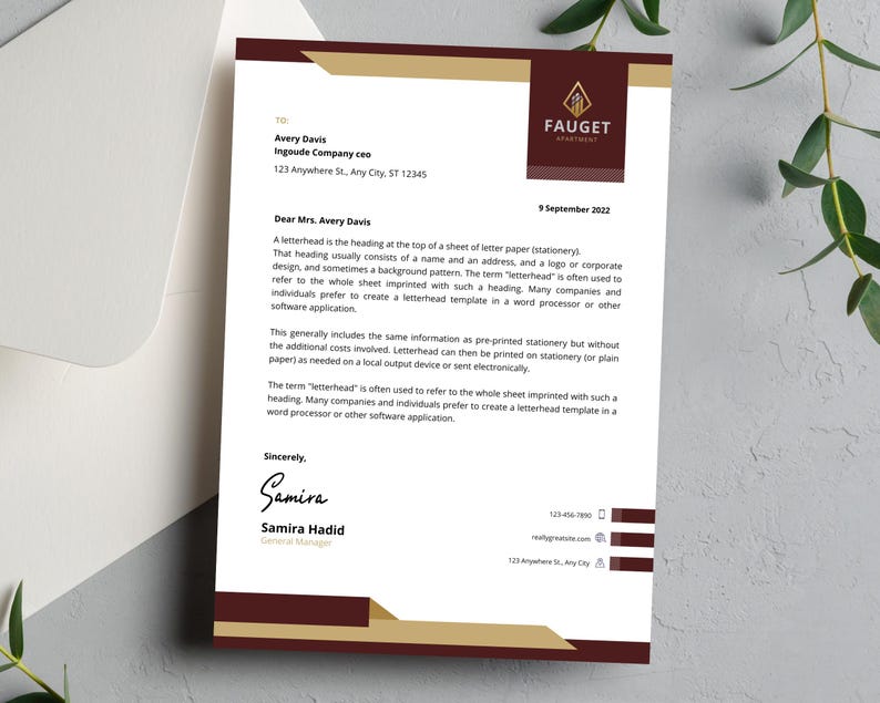 Letterhead Template Corporate Letterhead Multipurpose Letterhead ...