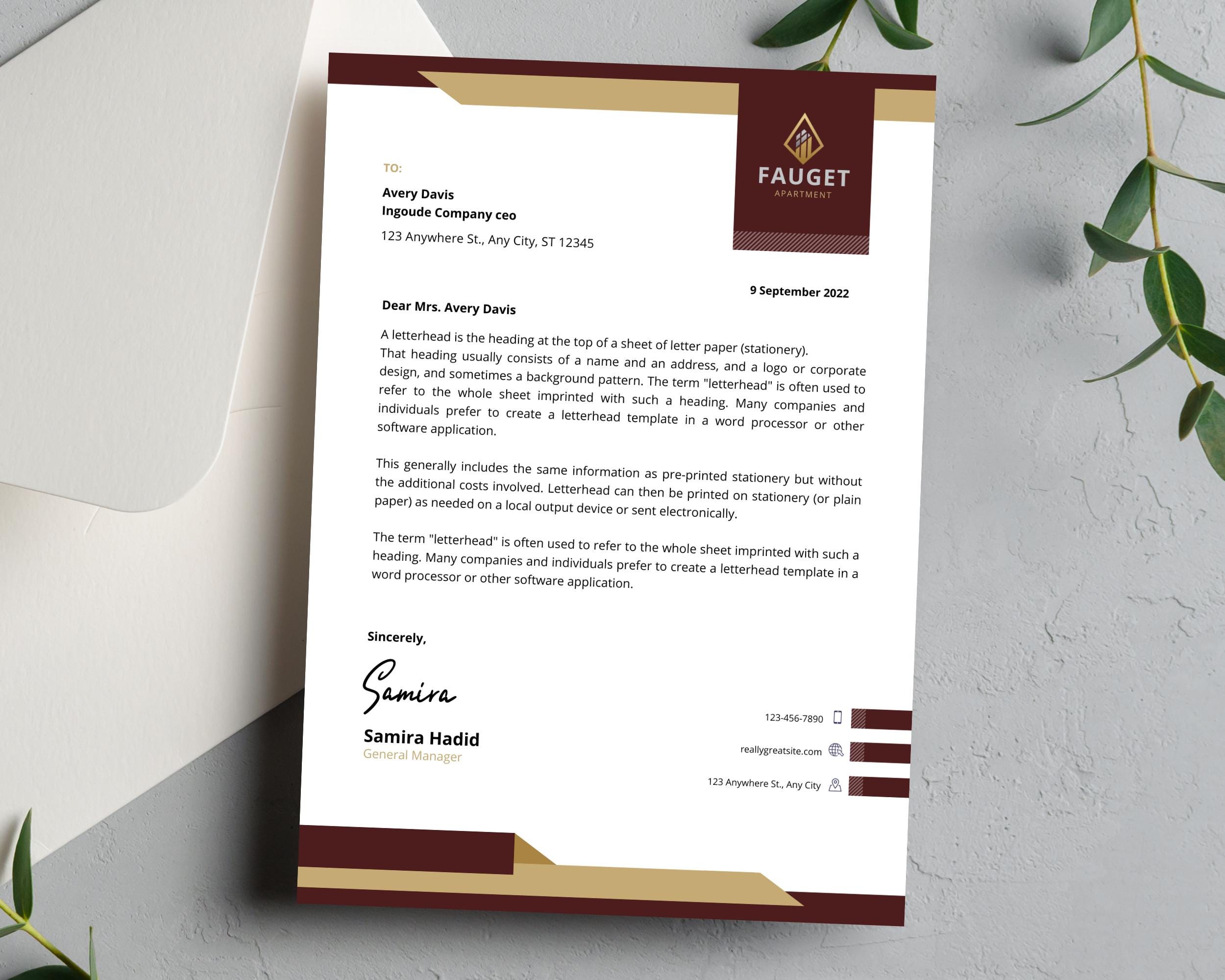 Letterhead Template Corporate Letterhead Multipurpose Letterhead ...
