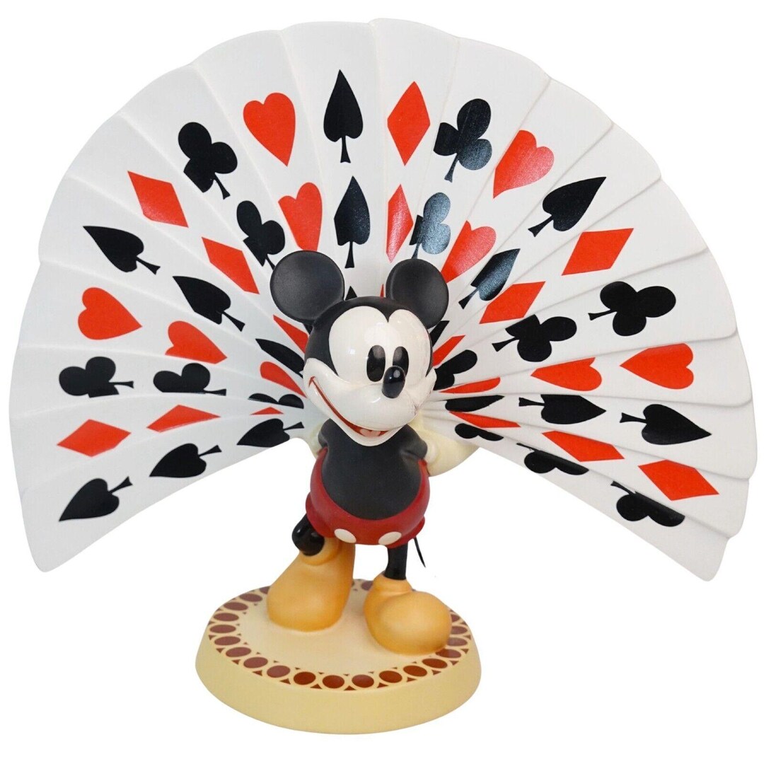 Vintage WDCC Mickey Mouse 'playing Card Plumage' Figurine From Thru the ...
