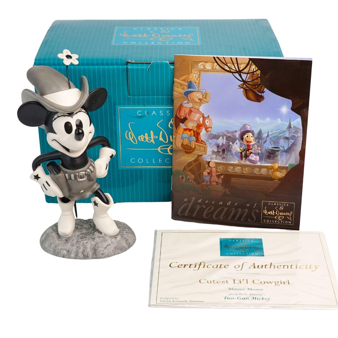 WDCC 'two Gun Mickey' Minnie Mouse Figurine 'cutest Li'l Cowgirl' With ...