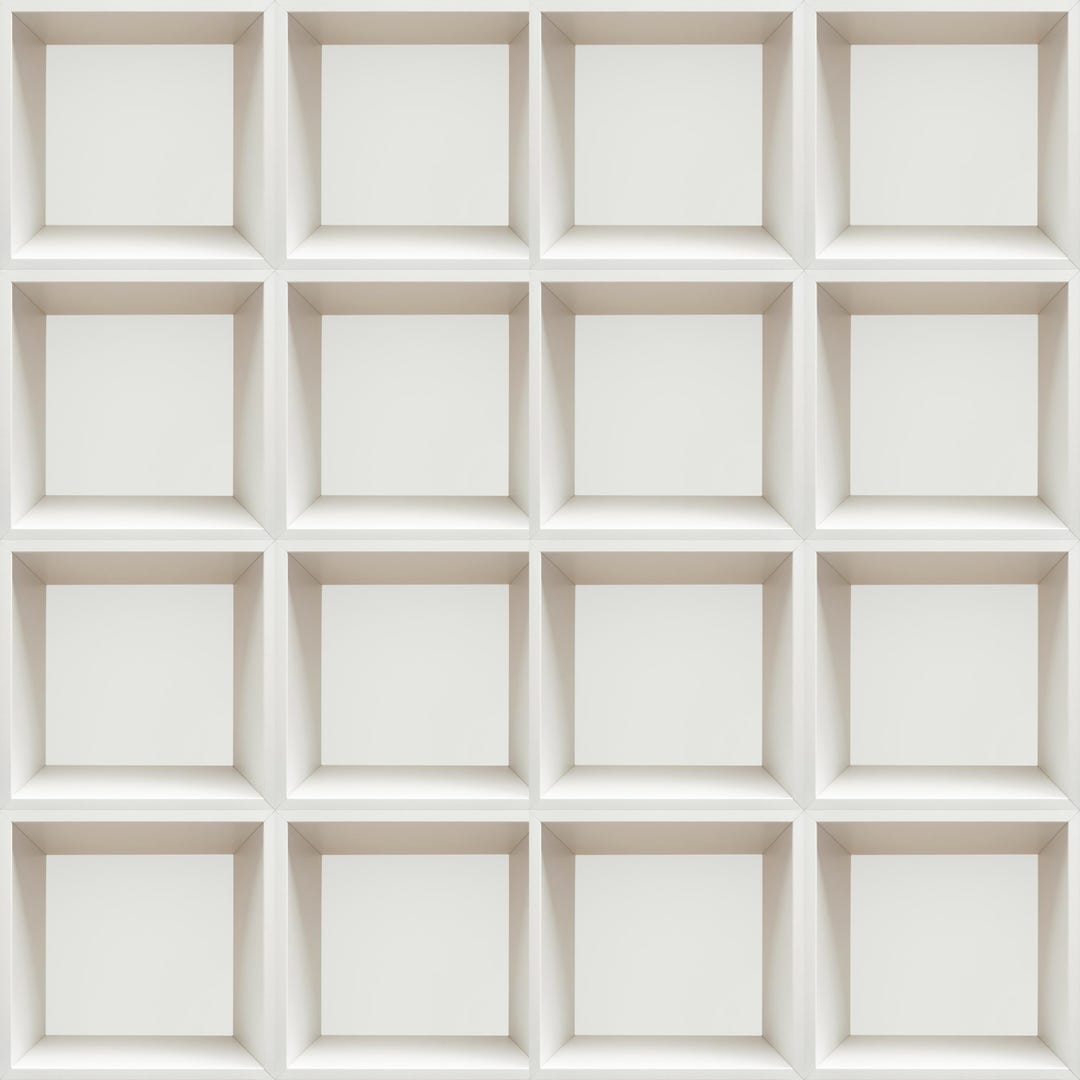 16 Boxes Grid Templates for Canva | Empty White Box Digital Image for ...