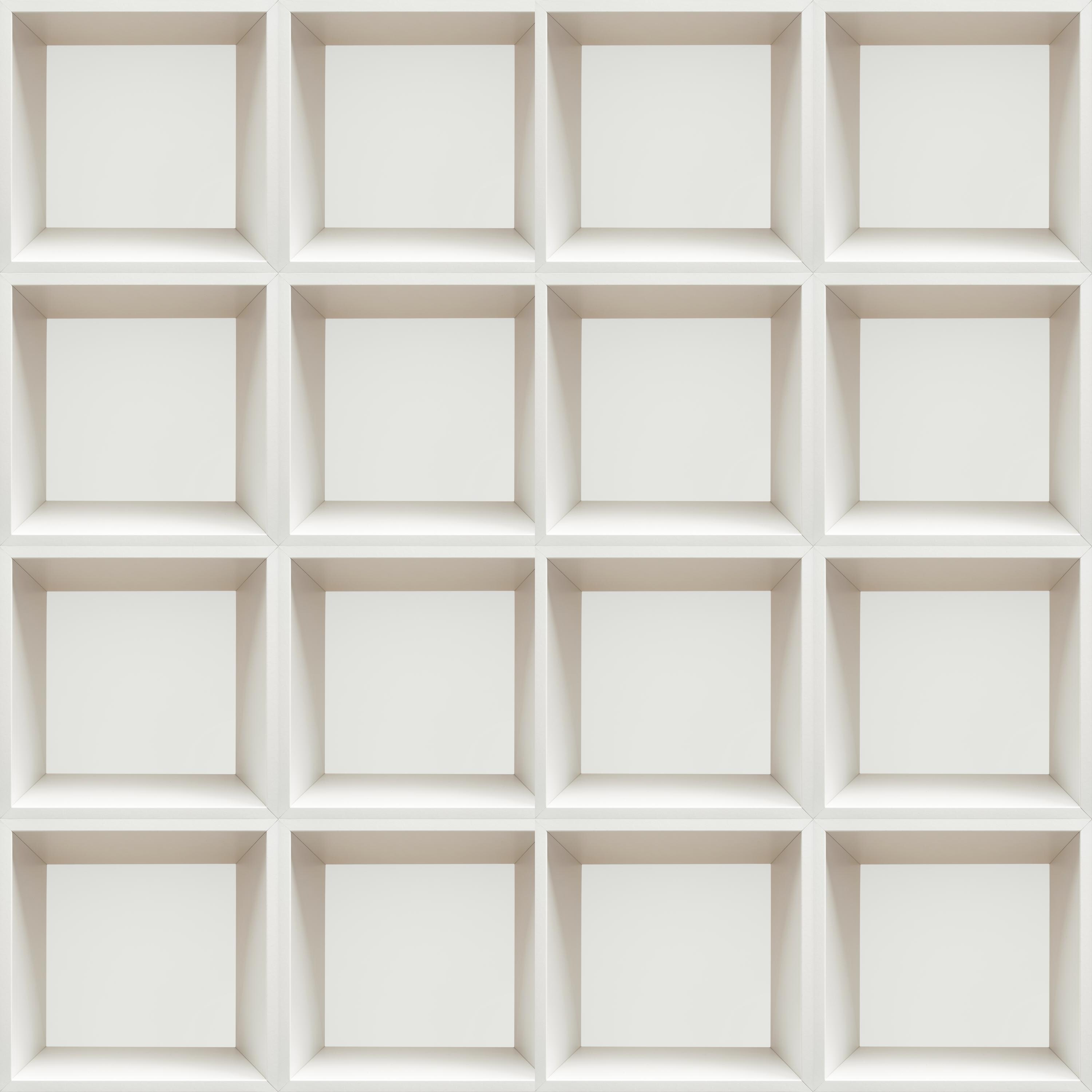 16 Boxes Grid Templates for Canva | Empty White Box Digital Image for ...