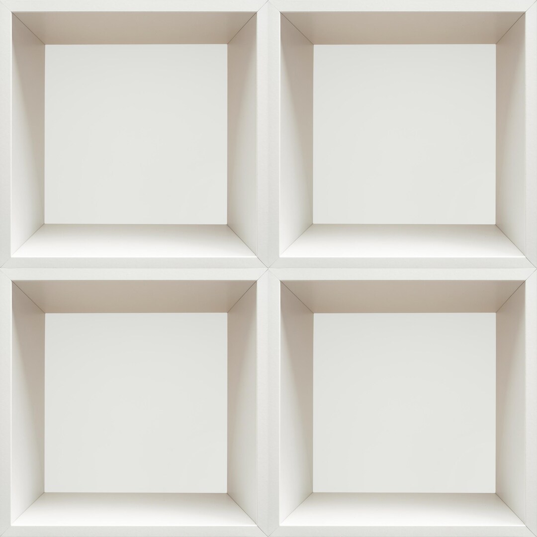 Empty White Box Digital Image for Box Photography 4 Box WHITE Grid ...