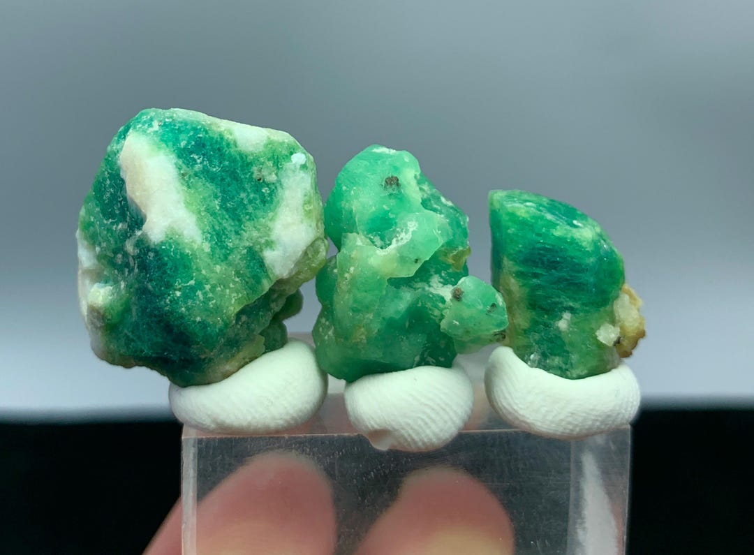 Rare Hayune, Green Hayune, Natural Gemstone Specimen, 3 Pieces Lot (18g ...