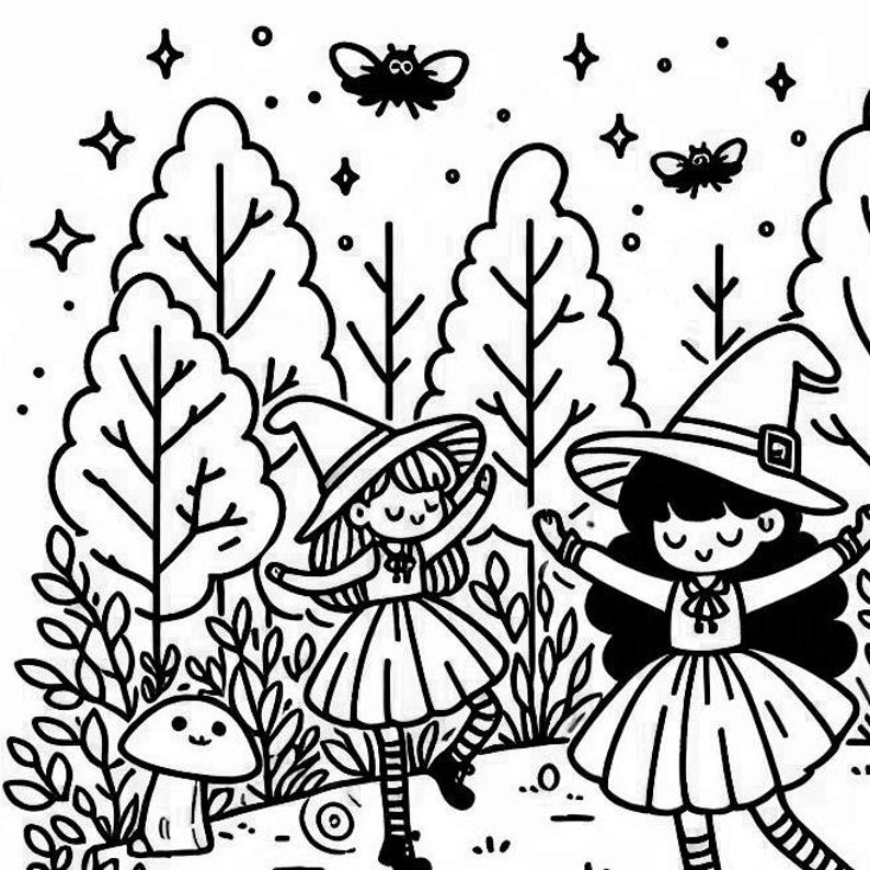 5 Monster Mash Halloween Coloring Pages Pack for Kids: Fun & Spooky ...