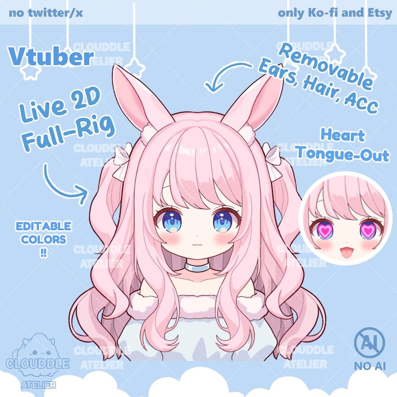 Vtuber Model Base - Etsy