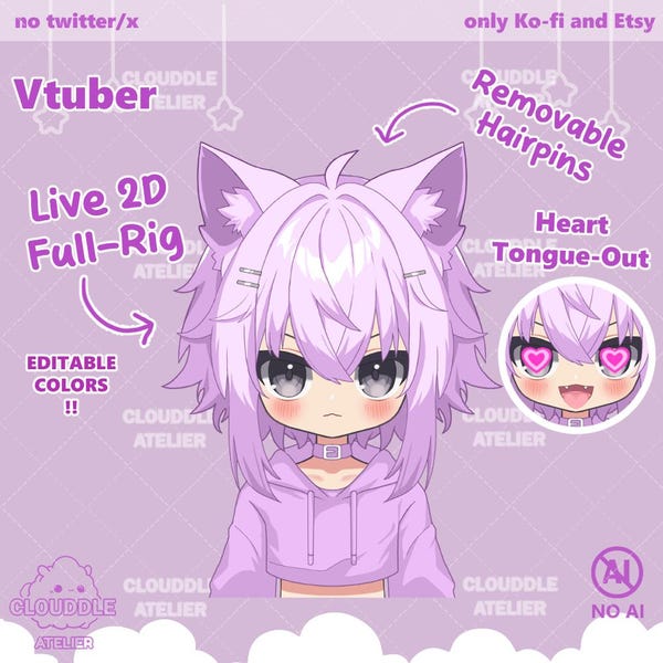 Femboy Vtuber Model - Etsy